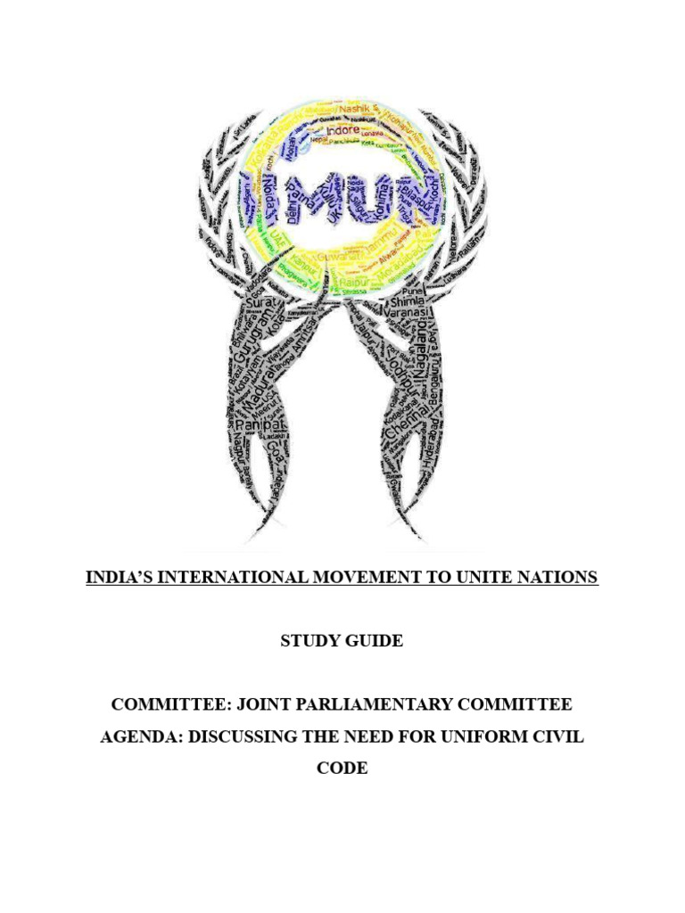 JPC - Discussing The Need For Uniform Civil Code | PDF | Sharia | Marriage