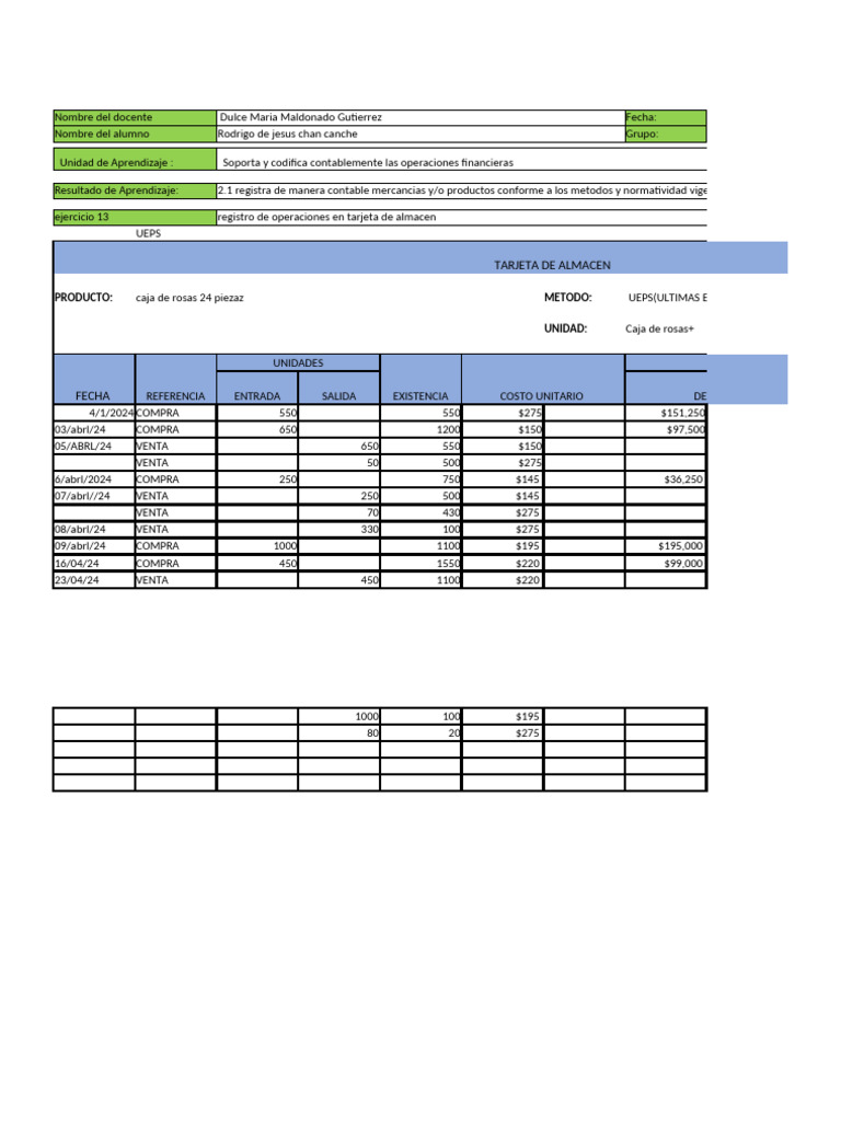 G204 - Rodrigo de Jesus Chan Canche - EJER 13 | PDF