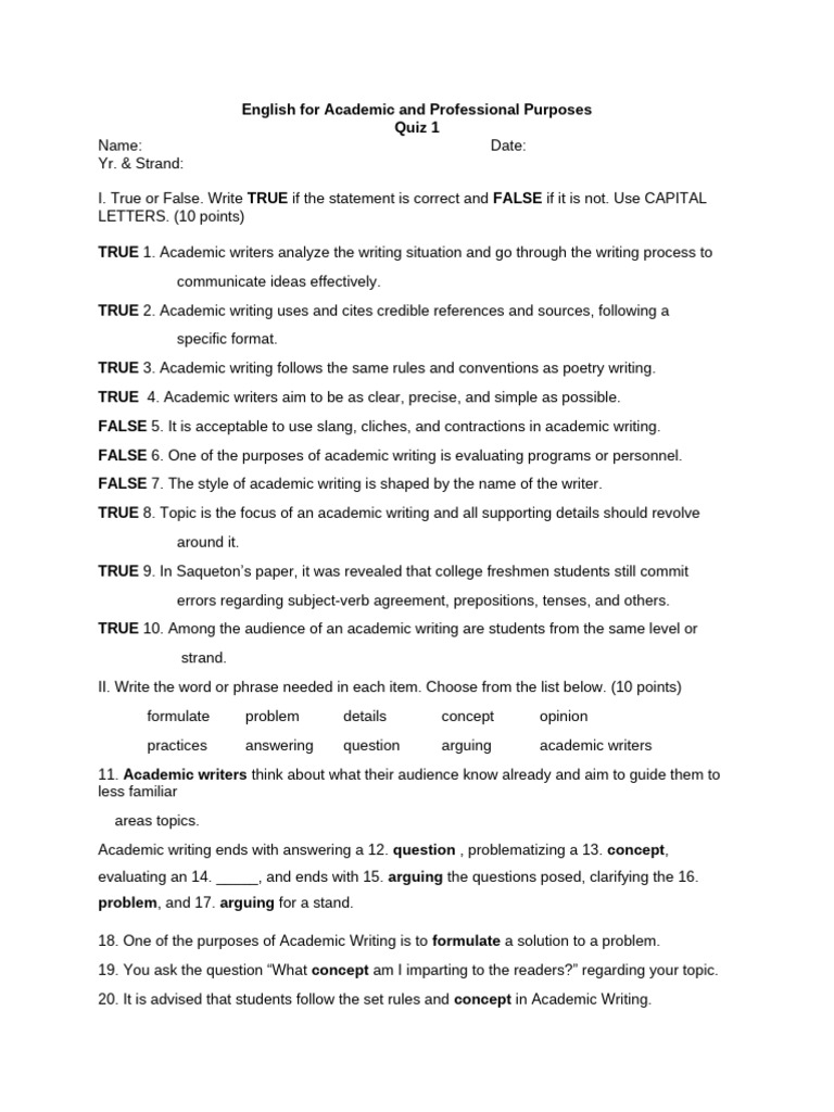 Eapp Quiz Pdf Career Growth