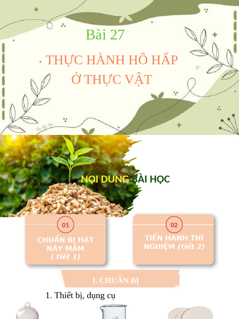 KNTT Bai 27 Thuc Hanh Ho Hap o Thuc Vat | PDF