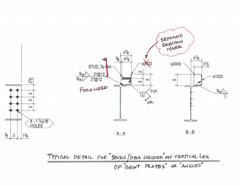 Typical Detail For STUDS-DBA On Vertical Face 12-13-17 | PDF