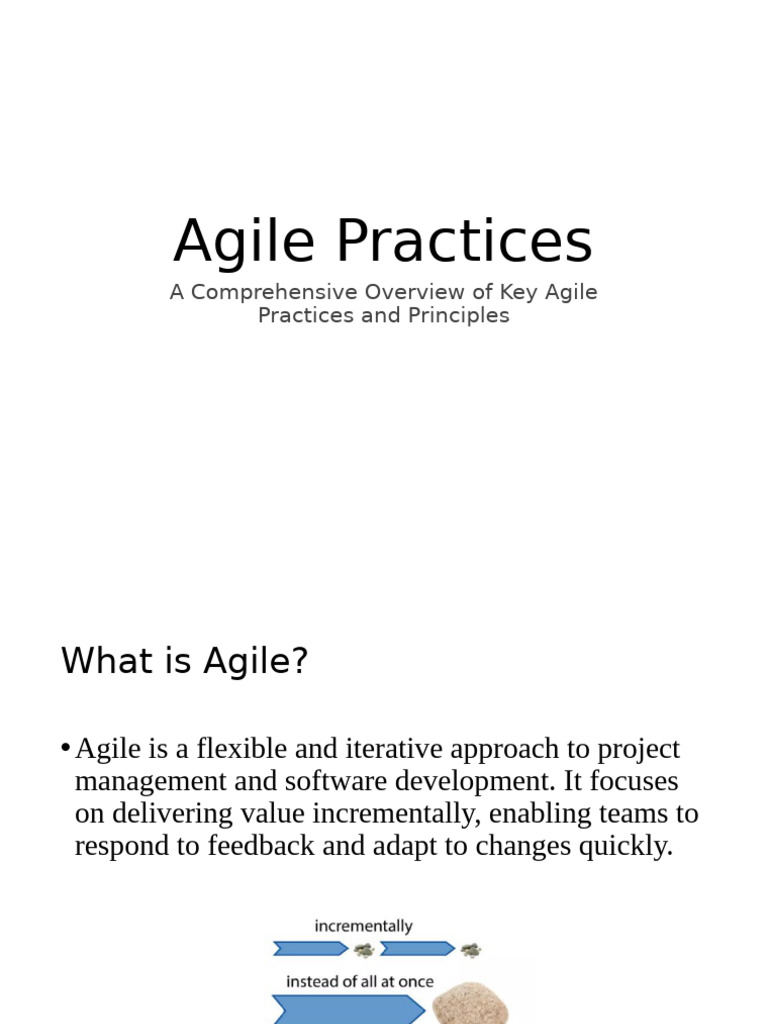Key Agile Practices and Principles | PDF | Scrum (Software Development ...
