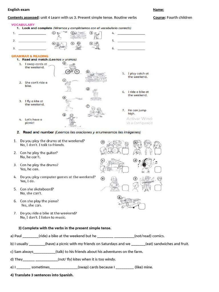 Exam Unit 4 | PDF
