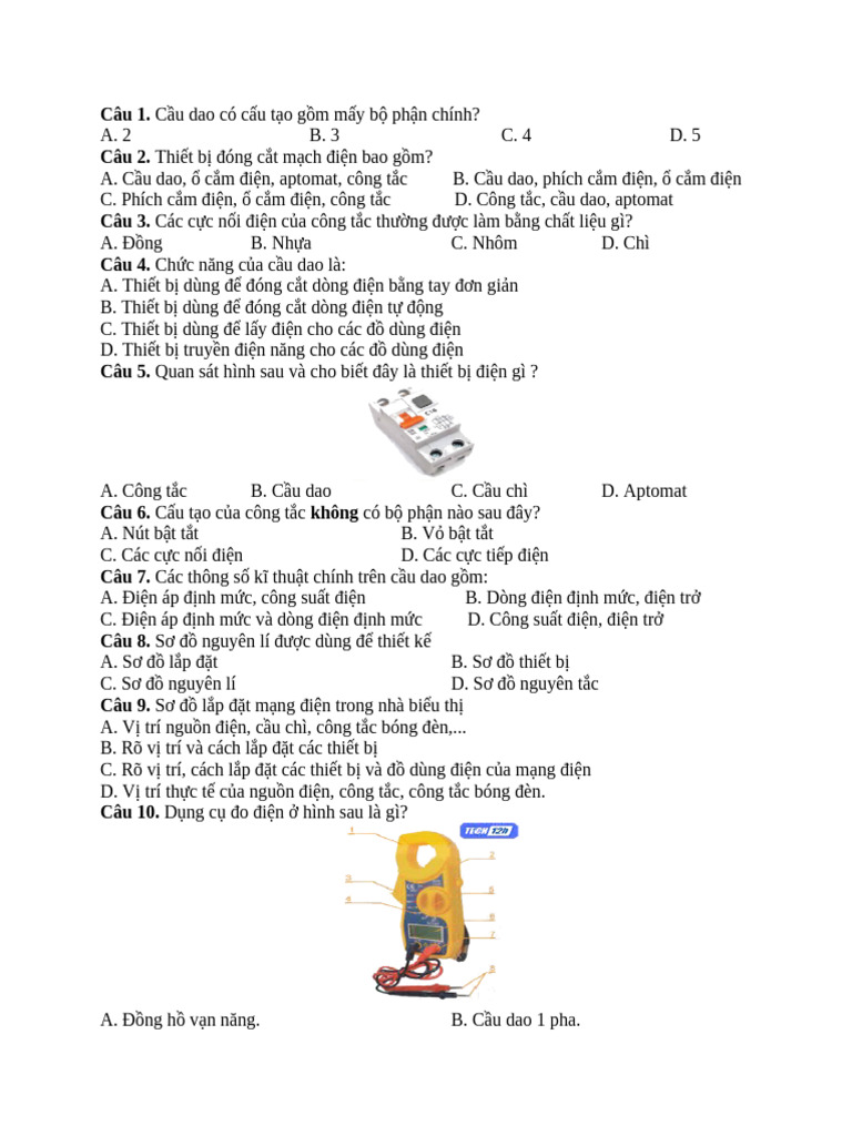 ĐỀ CƯƠNG ÔN CN9 | PDF