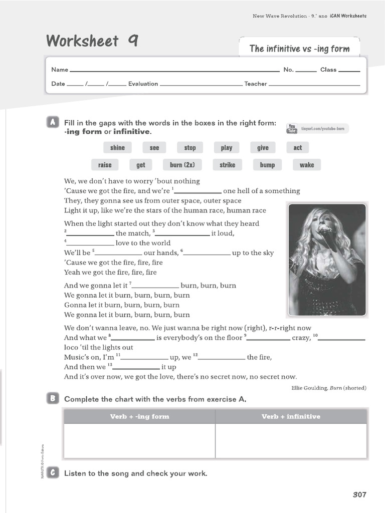 The infinitive vs -ing form 2 | PDF