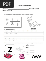 Aprendiendo A Leer 26 Za, Ze, Zi, Zo, Zu | PDF