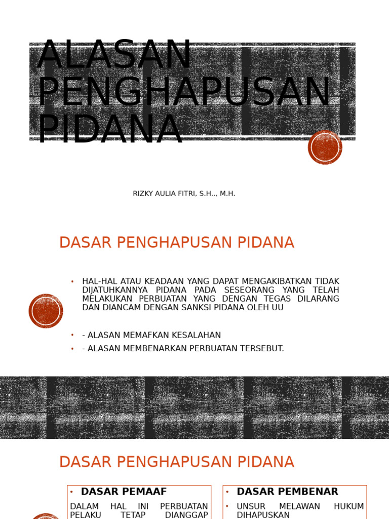 Alasan Penghapusan Pidana | PDF
