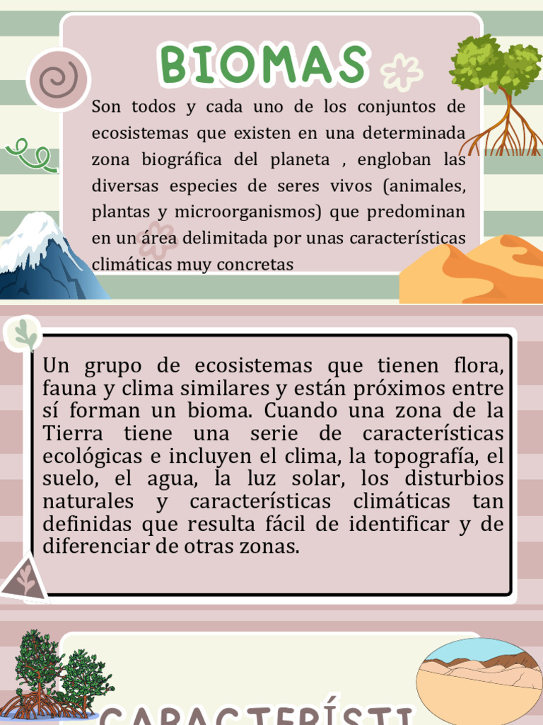 Tipos y características de biomas terrestres y acuáticos | PDF | Clima ...