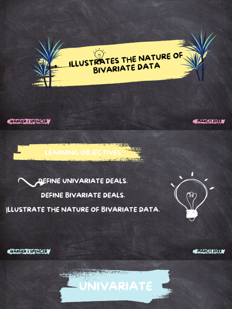Understanding Bivariate and Univariate Data | PDF | Dependent And ...