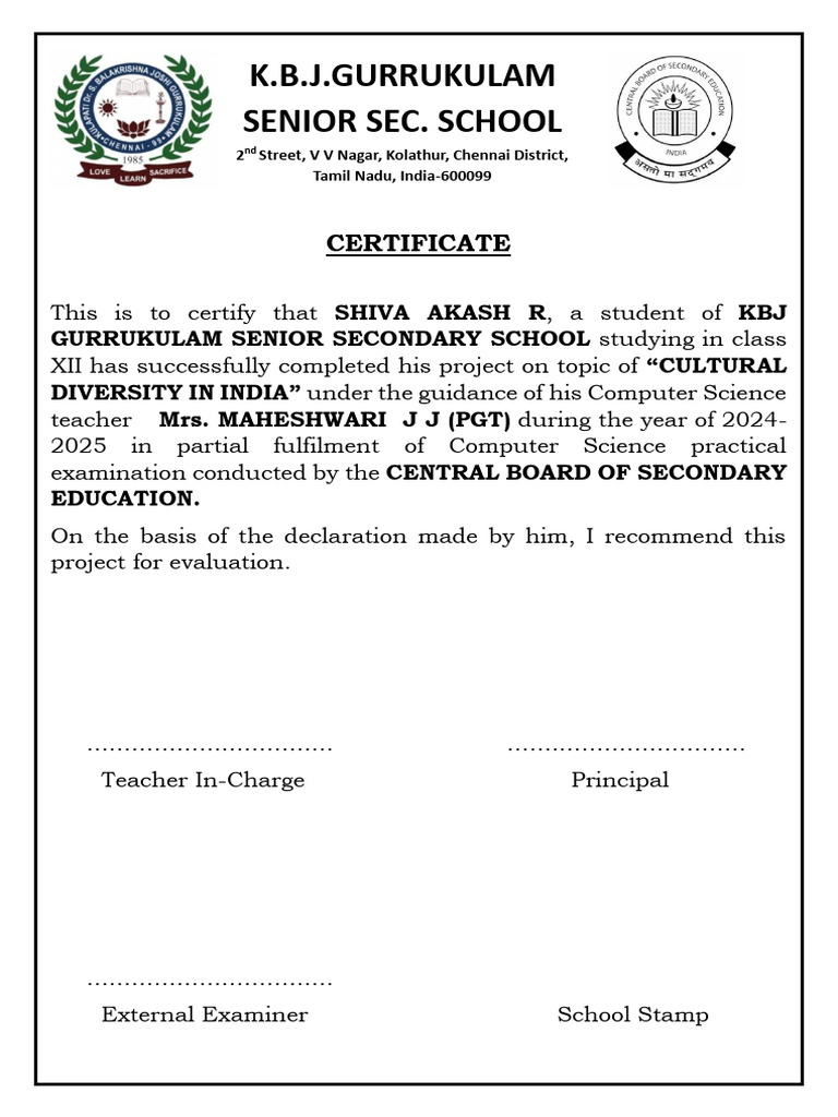 Certificate Eng | PDF