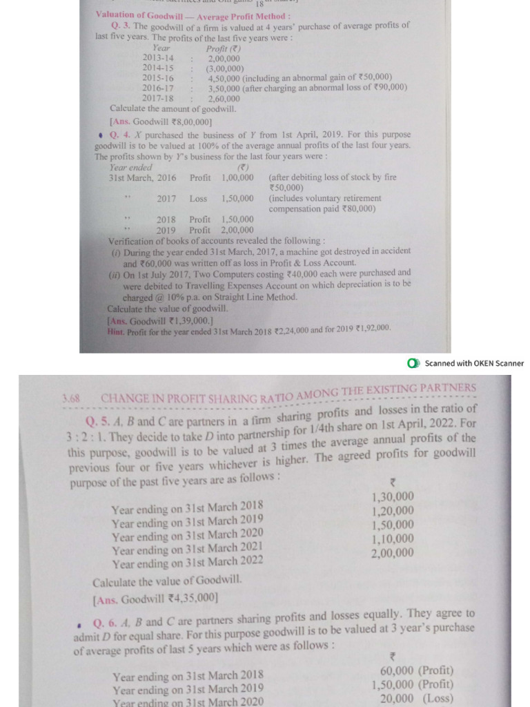 Calculation of Goodwill | PDF
