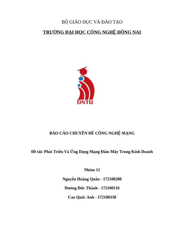 Baocao CDCNM Nhom4 | PDF