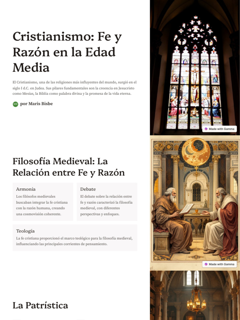 Cristianismo Fe y Razon en La Edad Media | PDF | Teología | Filosofia ...