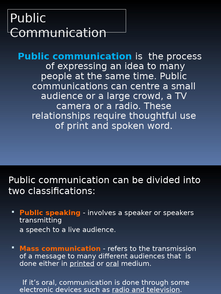 Lesson 4 B (PUBLIC COMMUNICATION) Shorten As Required | PDF ...
