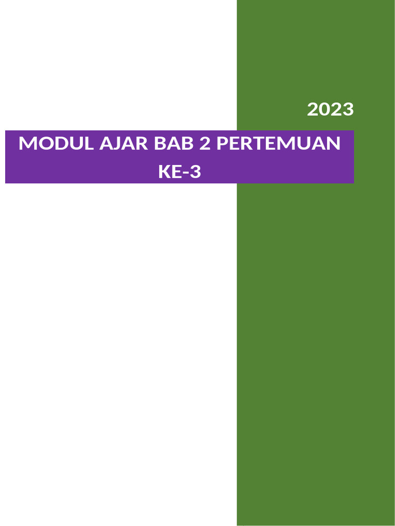 Modul Ajar IPA Kelas 3 | PDF