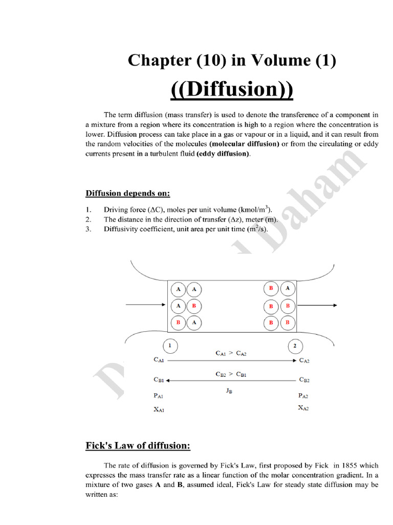 Diffusion 1 - 19-09-2022-1 | PDF