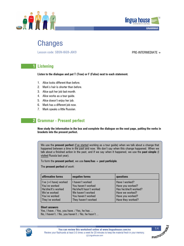UNIT 10 Changes Student | PDF | Linguistic Morphology | Linguistics