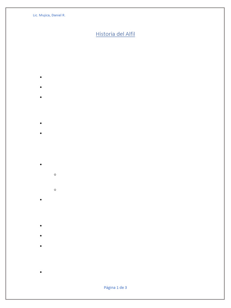 Historia Del Alfil | PDF | Ajedrez | Juegos de mesa