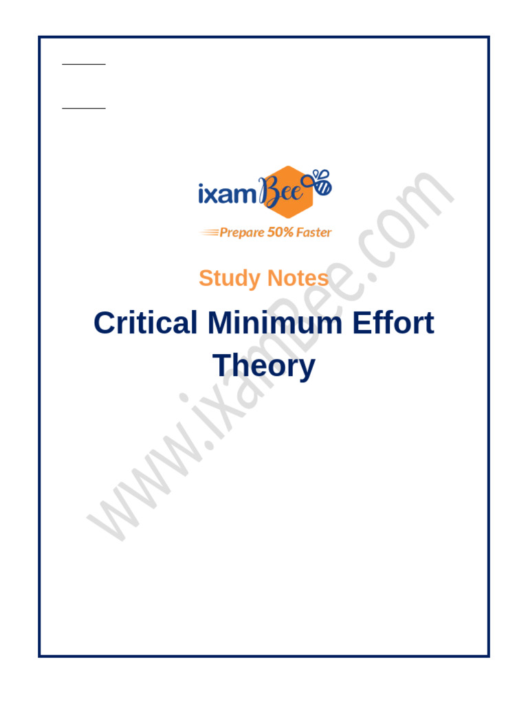 Critical Minimum Effort Theory | PDF | Income | Innovation