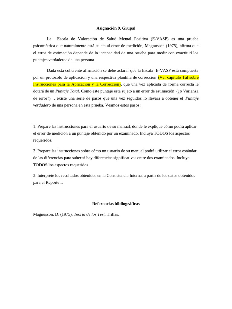Guía de Uso de la Escala E-VASP | PDF | Tecnología