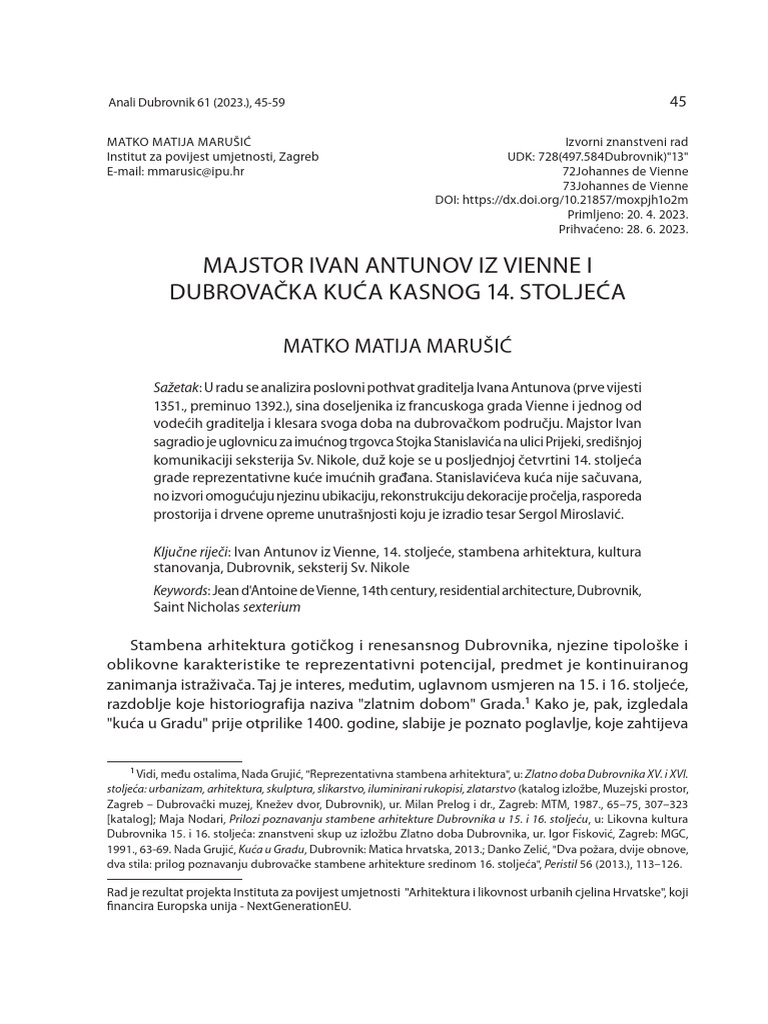 Anali Hazu - 002 Matko Matija MARUSIC | PDF