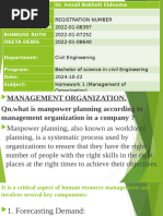 Manpower Planning Sample | PDF