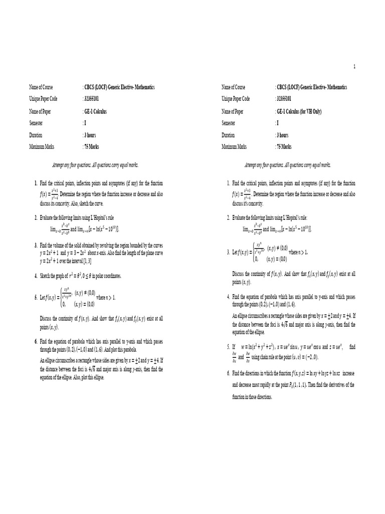 GE - Mathematics CA J57bKER | PDF | Ellipse | Cartesian Coordinate System
