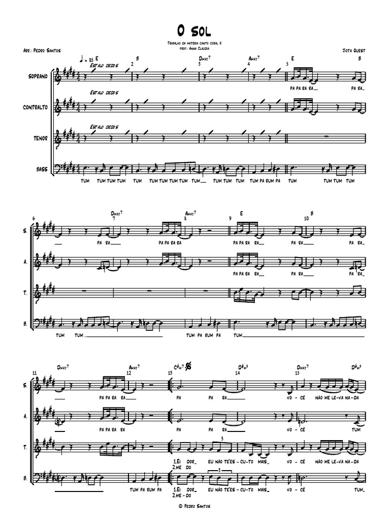 O Sol - Partitura Completa | PDF
