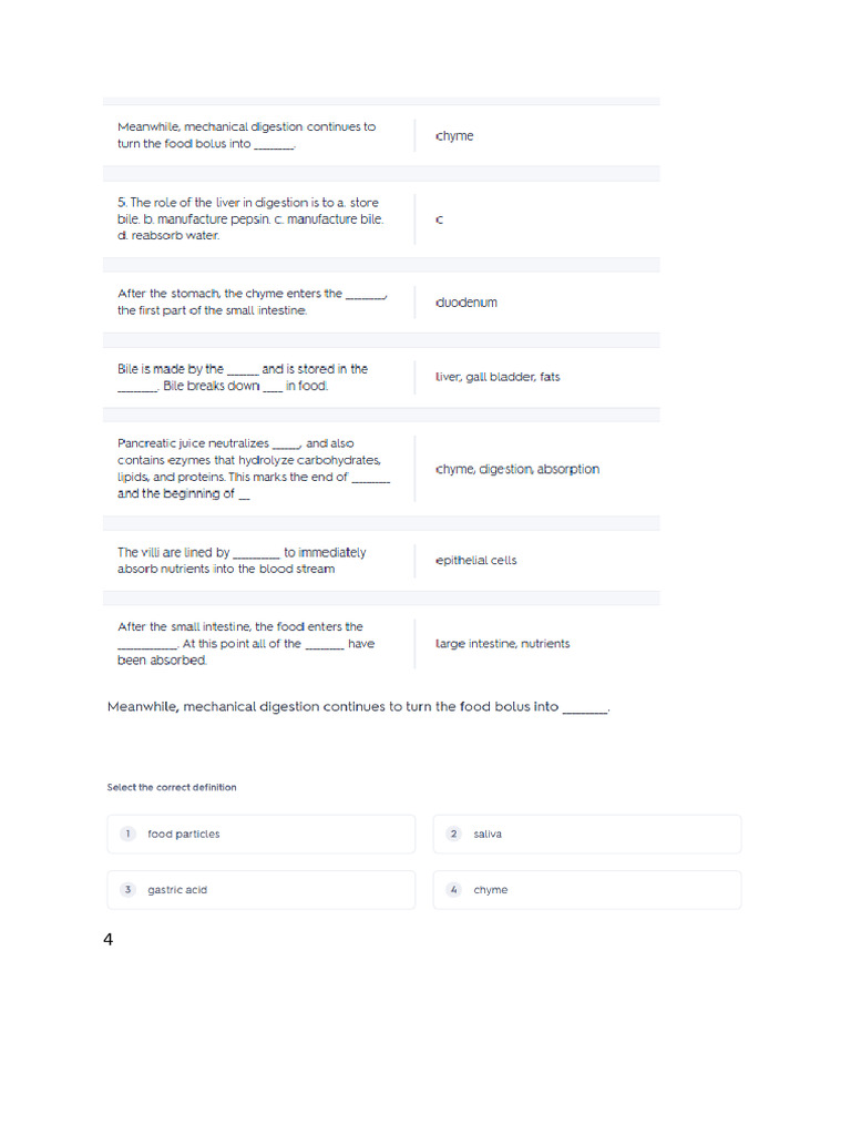Digestive System Worksheet With Answers | PDF | Human Digestive System ...