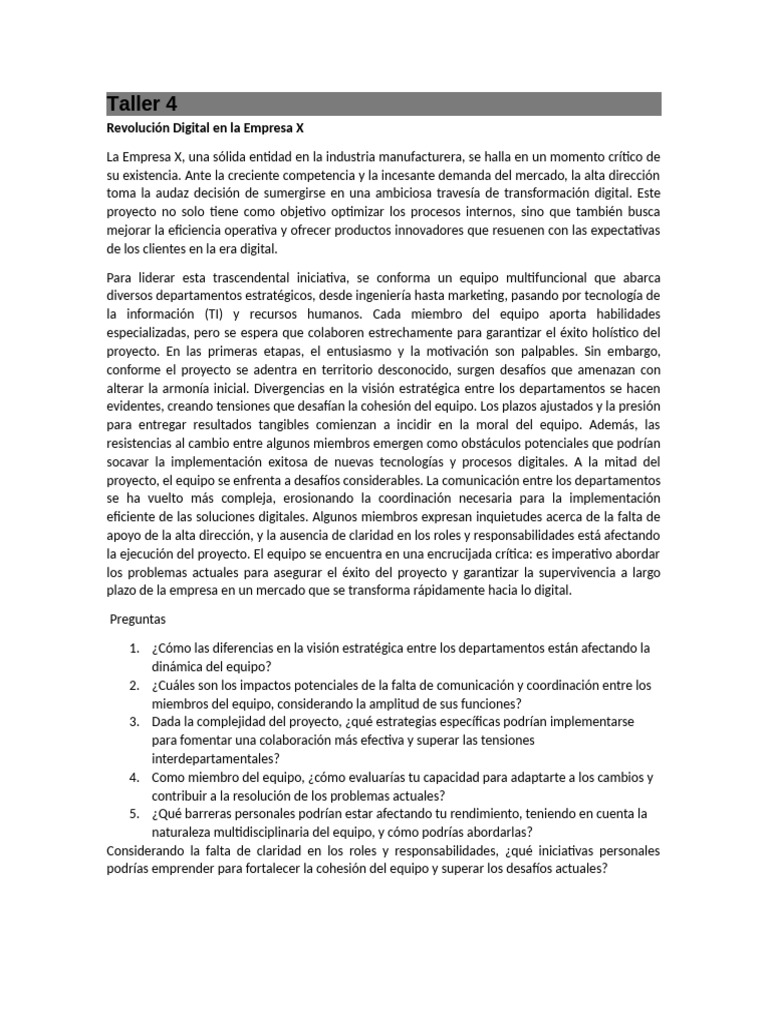 Taller 4 Guia 3 Emprendimiento | PDF | Aprendizaje | Business