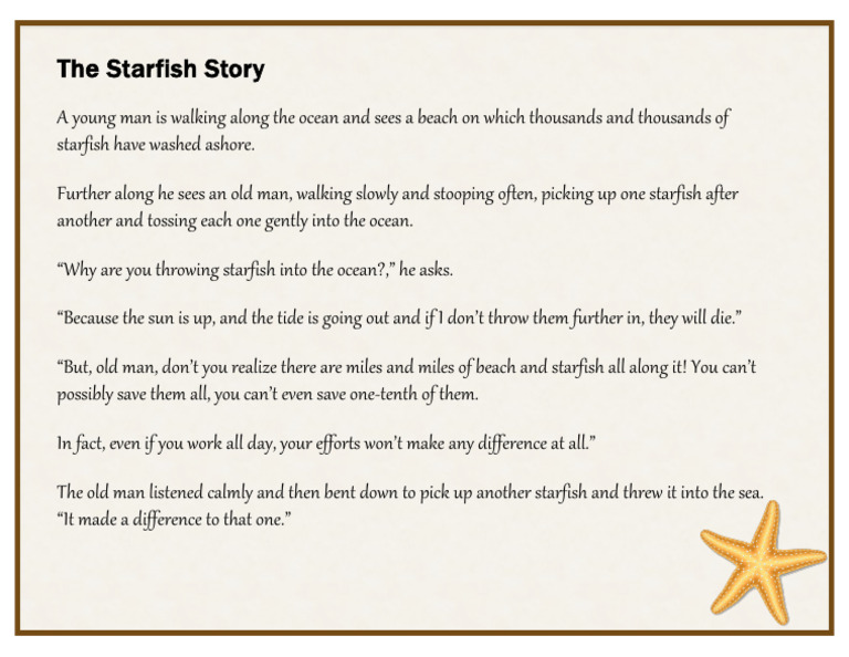 Starfish Story | PDF