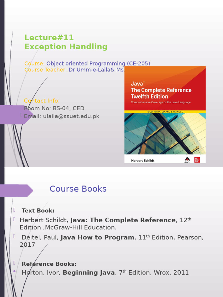 Java Exception Handling Overview | PDF | Java (Programming Language) | Computer Engineering