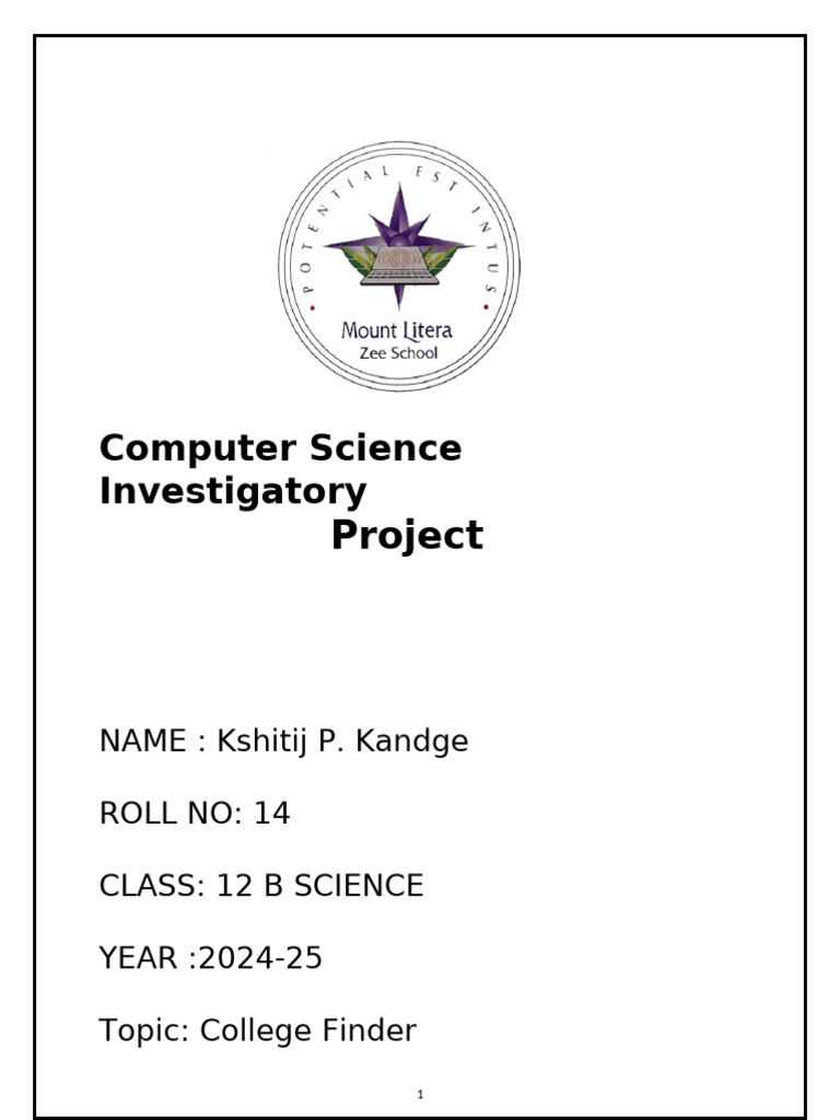Kshitij Cs Project | PDF | User (Computing) | Databases