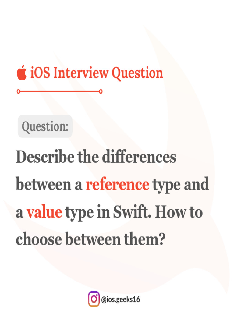 Swift Value vs Reference Types | PDF | Swift (Programming Language ...