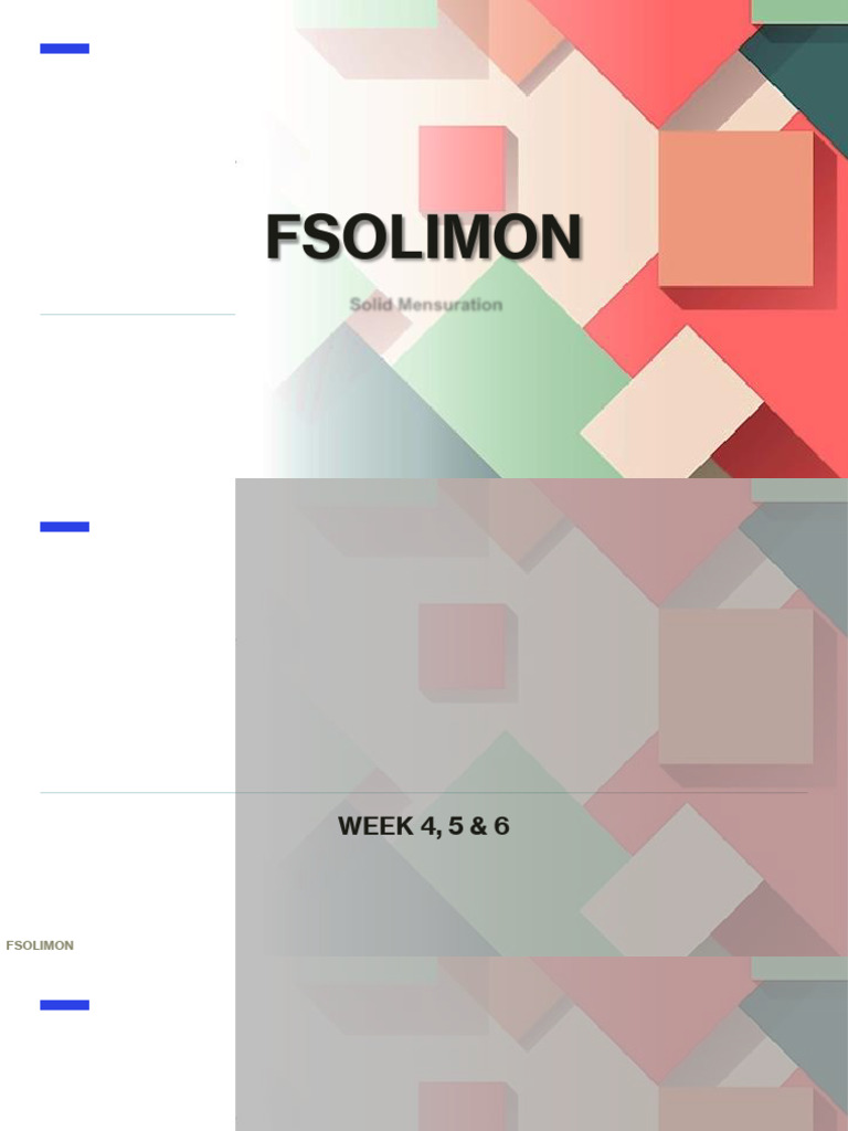 Module No. 3 - Solid Geometry (Cube, Parallelepiped, Prism and Pyramid) | PDF | Geometry ...