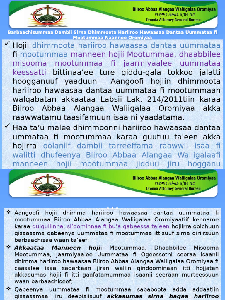 Dhimmoota Hariiroo Hawaasaa | PDF