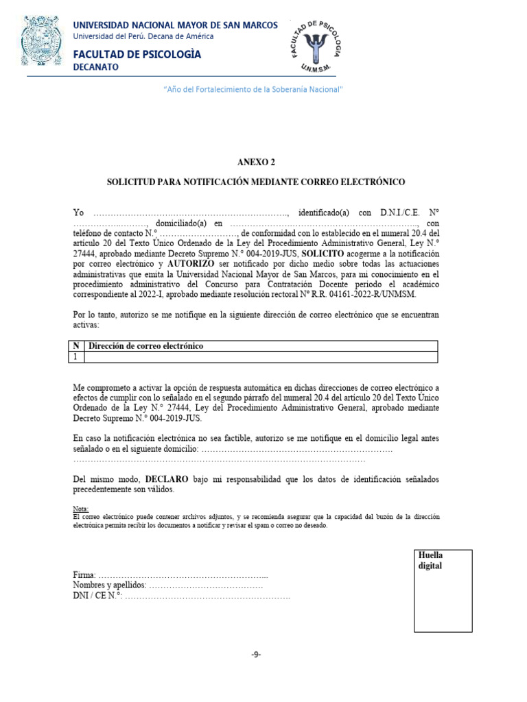 Anexo 2 | PDF | Documento de identidad | Spamming