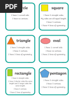 Properties of 2D Shapes Explained | PDF