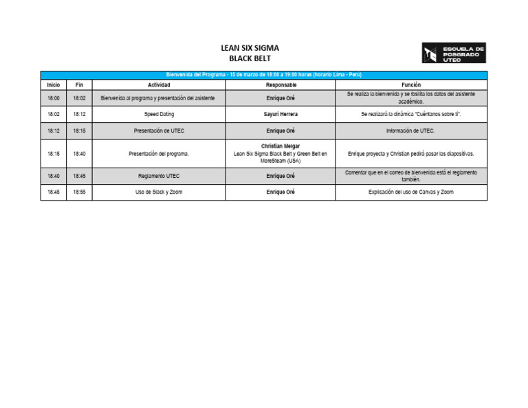 Bienvenida - Agenda - LSS - I - 2023 | PDF