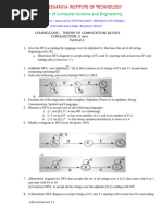 DFA and NFA Design Practice Problems | PDF
