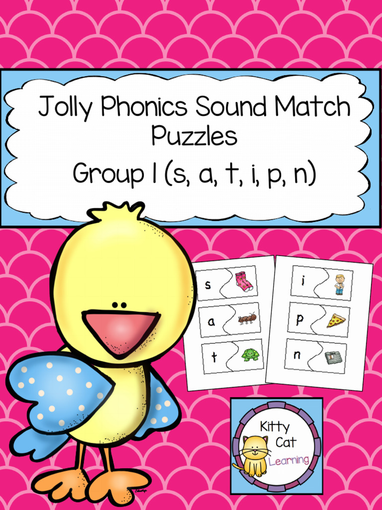 Beginning Sound Match Puzzles Jolly Phonics Group 1 | PDF