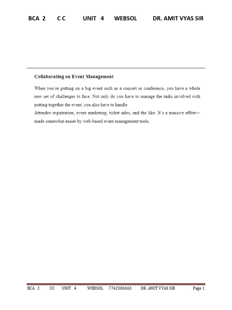 Bca 2 C Unit 4 Eng | PDF | Cloud Computing | Computer Architecture