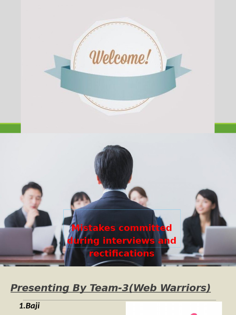 Interview Mistakes | PDF | Job Interview | Interview