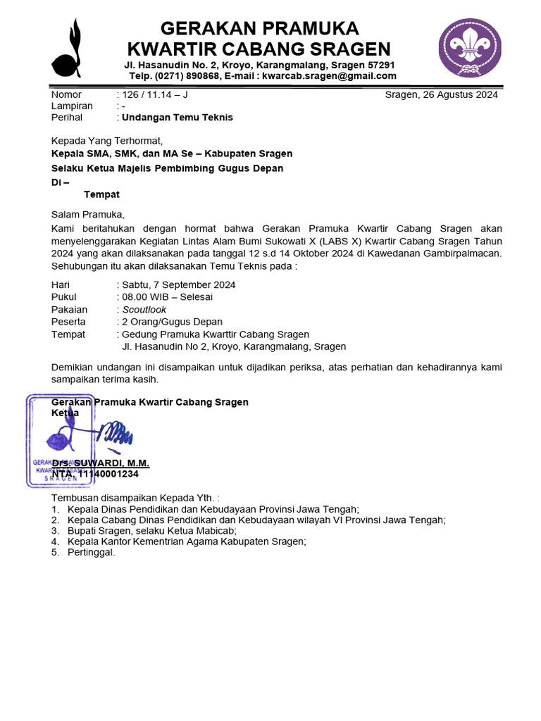 Undangan TM Labs X 2024 | PDF