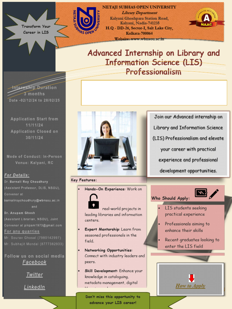 Advertisement Library Internship Program | PDF | Cognitive Science ...