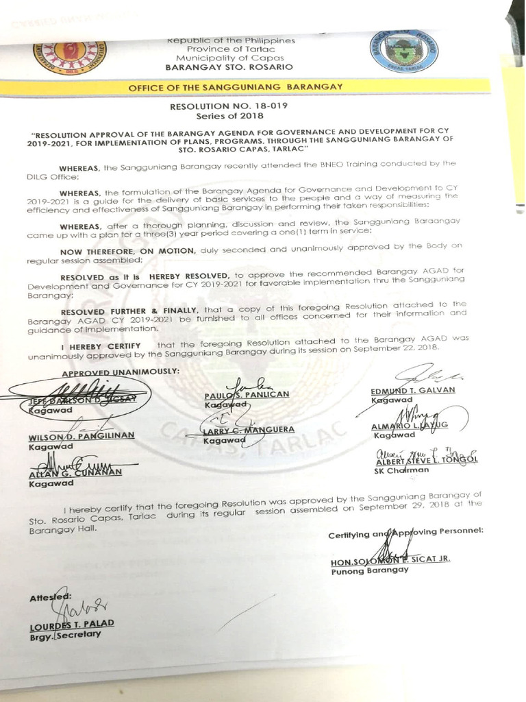 Reso - Adopting Capdev BDP 2018 2020 | PDF