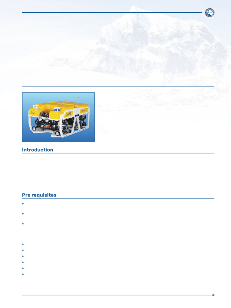 ROV Operational Guidelines for IAATO | PDF | Oceanography | Earth Sciences