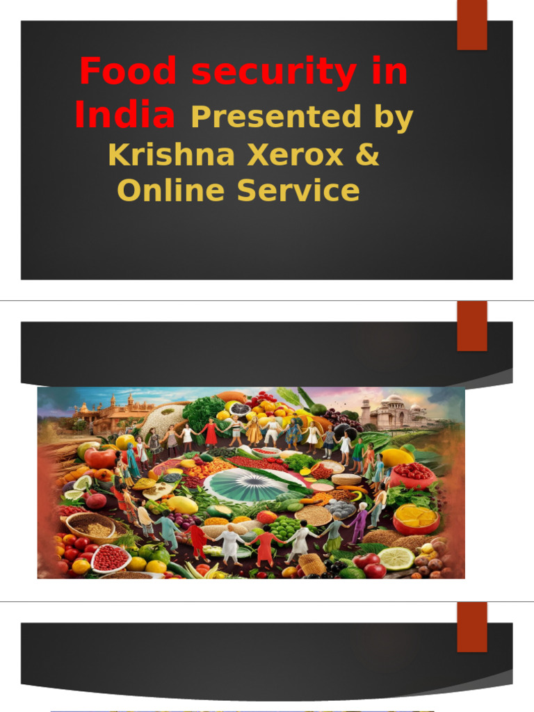 Food Security in India Presented by Krishna | PDF | Food Security | Poverty