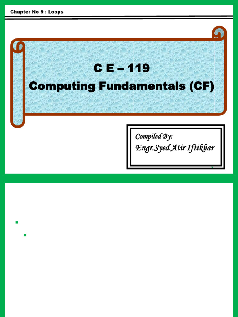 CF - Chapter-009 | PDF | Control Flow | Parameter (Computer Programming)