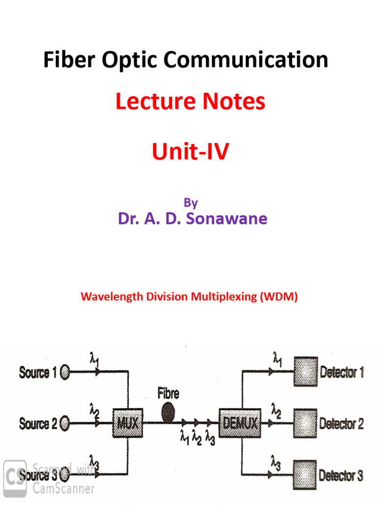Fiber Optic Communication: WDM Insights | PDF | Computers | Technology ...